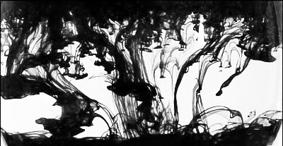 Stills from the indian ink in water experiments | process.arts